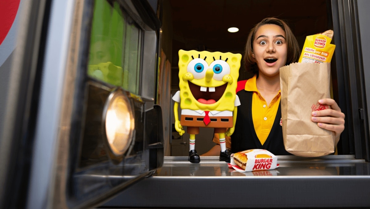 SpongeBob Krabby Whopper at Burger King: square but irresistible ...